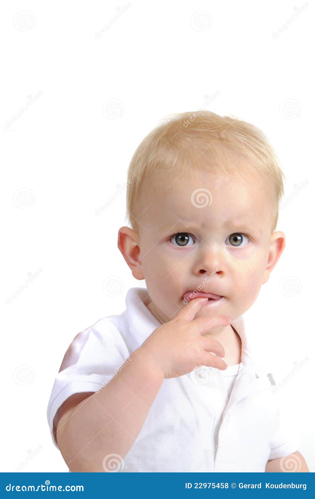 Little boy with expression stock photo. Image of child - 22975458