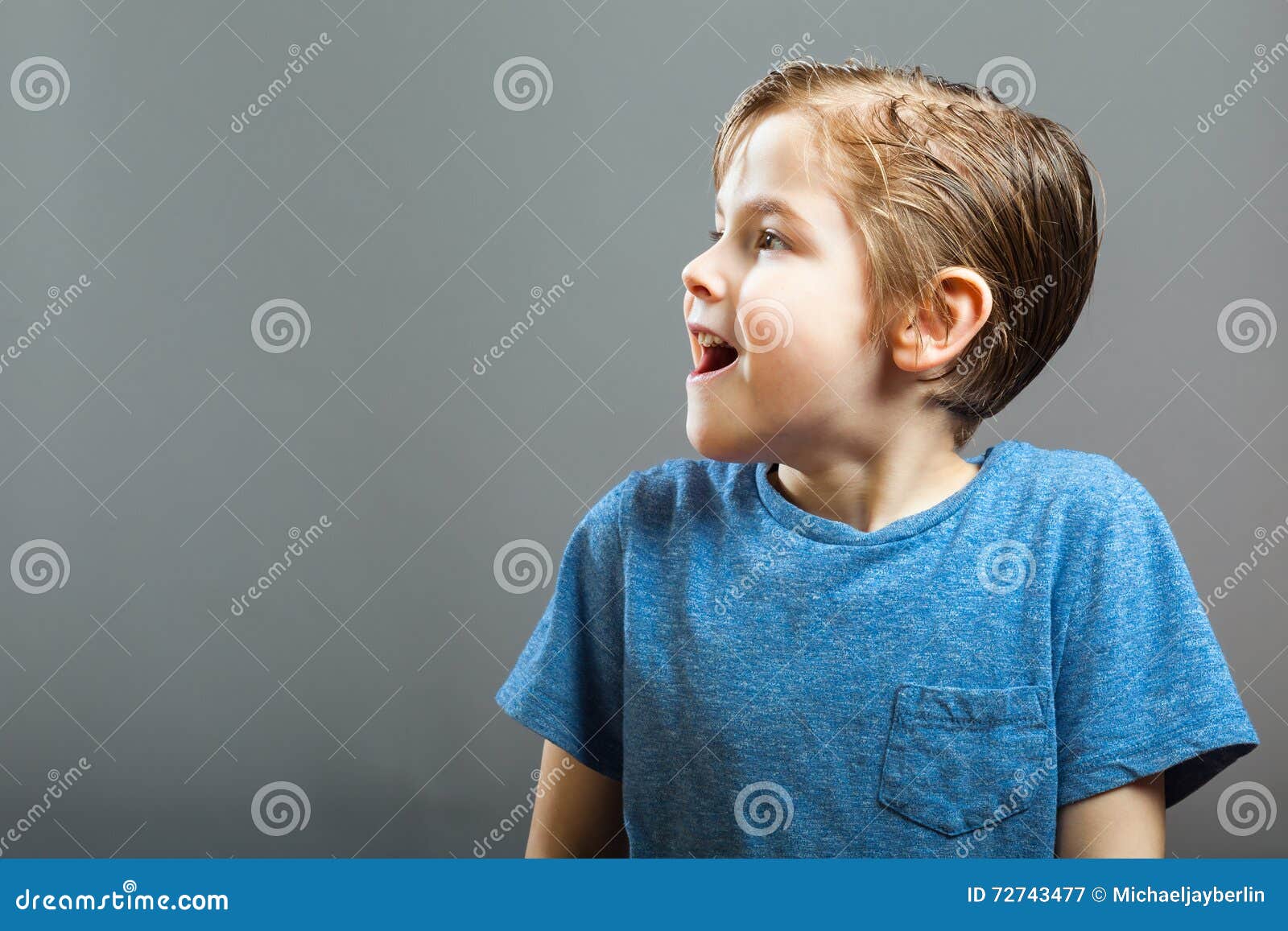 Little Boy Expressions - Happy Surprise Stock Image - Image of space ...