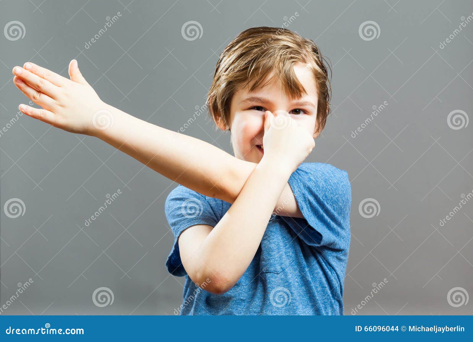 Little Boy Expressions - Playing Tricks Stock Photo - Image of shirt ...