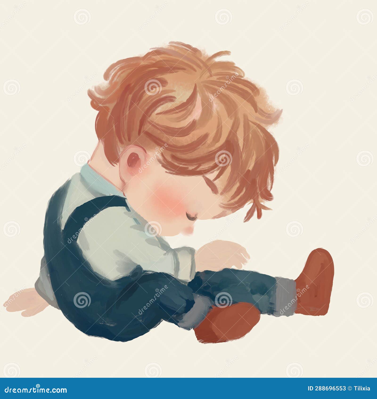 A Little Boy Falling Cartoon Stock Illustration - Illustration of knee ...