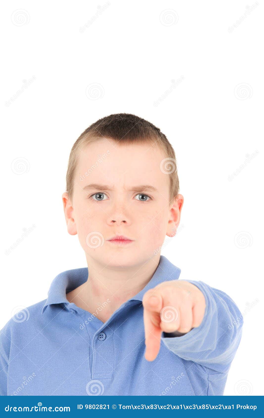 Little boy with finger stock image. Image of angry, pointing - 9802821