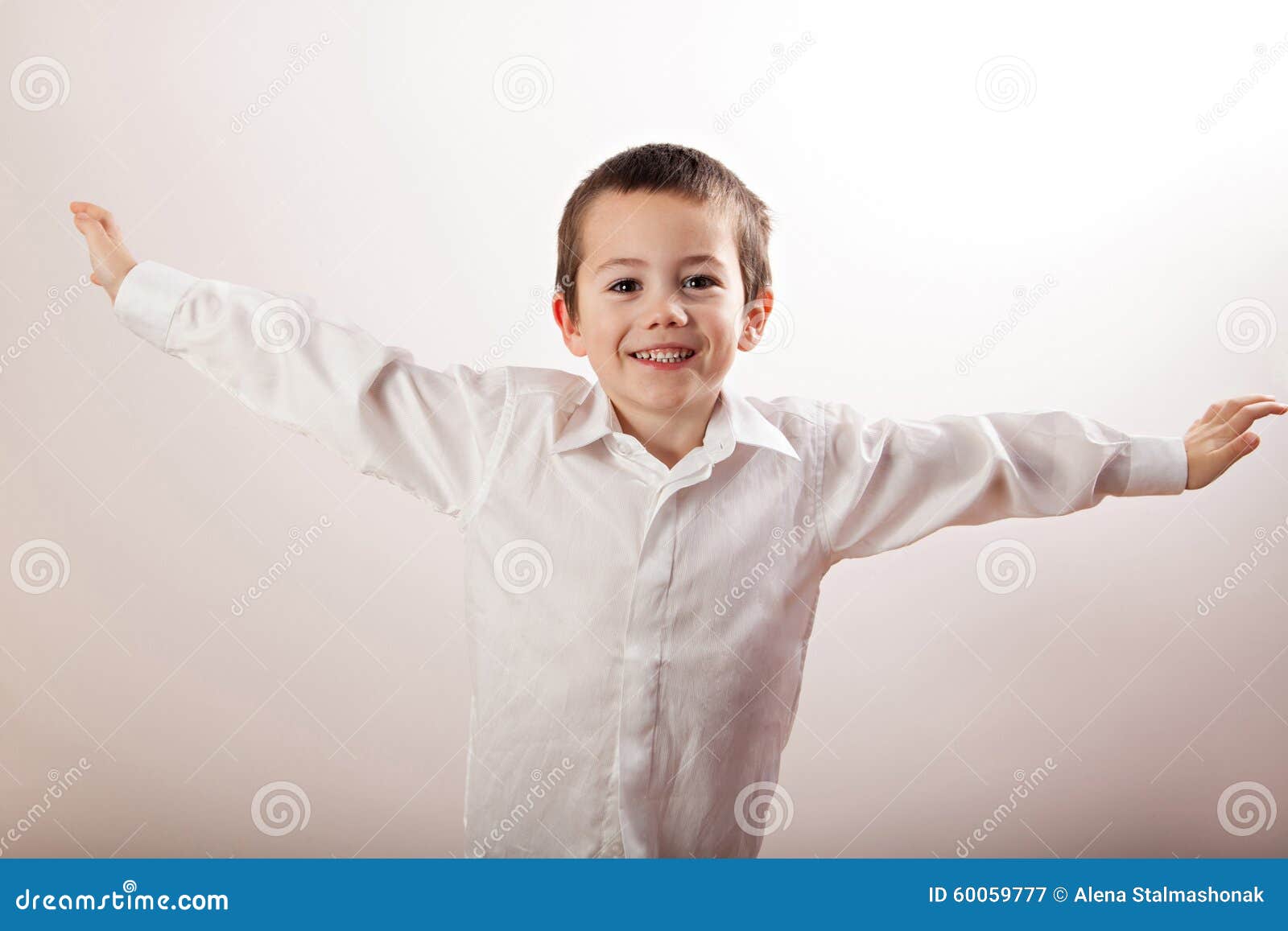 Little Boy Full of Happiness Stock Image - Image of caucasian, happy ...