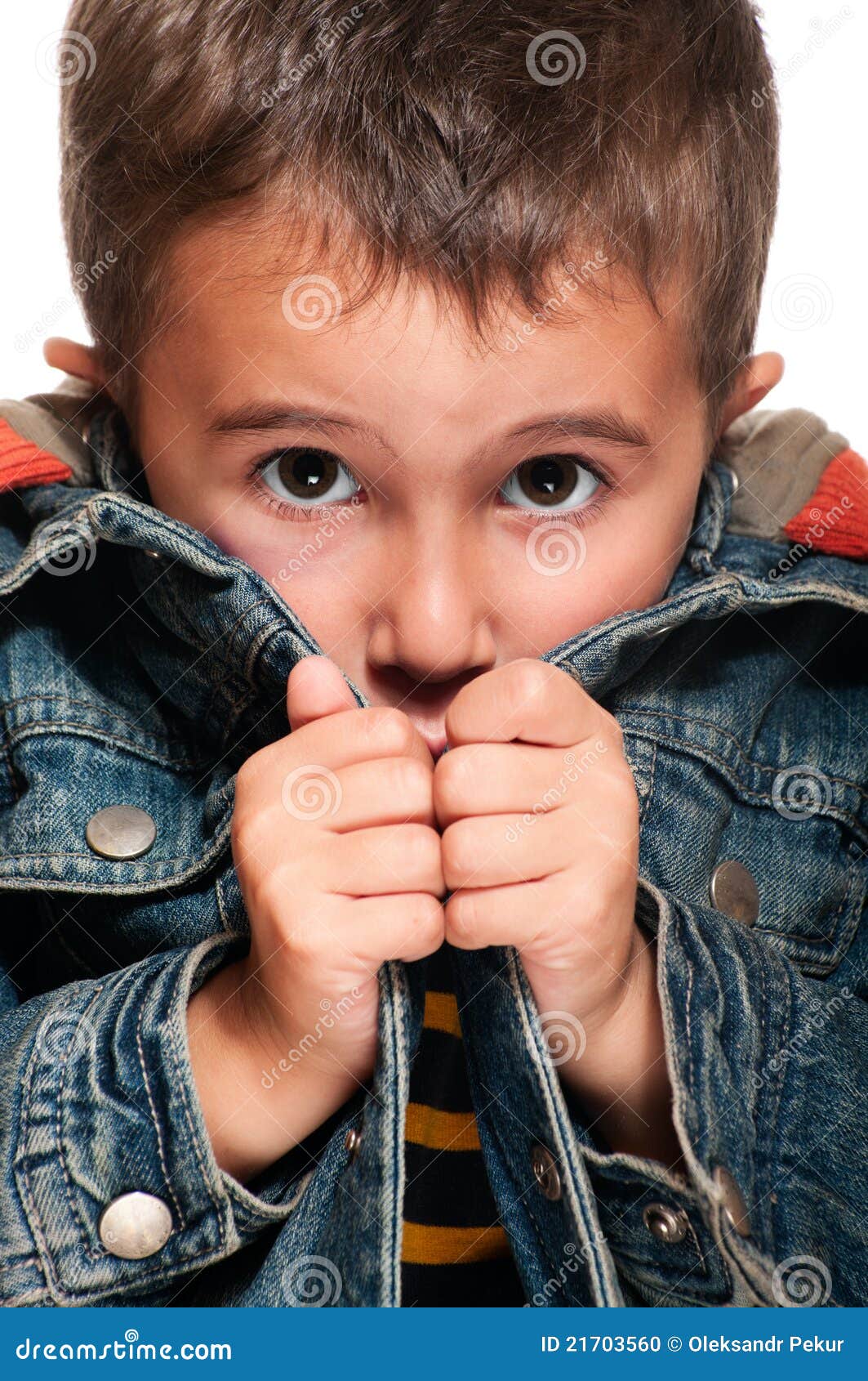 Little boy getting cold stock photo. Image of elemantary - 21703560
