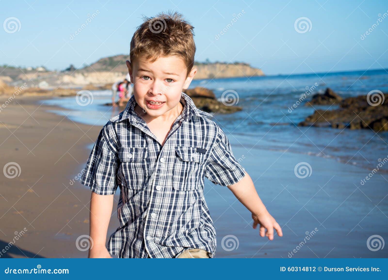 Little Boy goofing around stock photo. Image of castle - 60314812