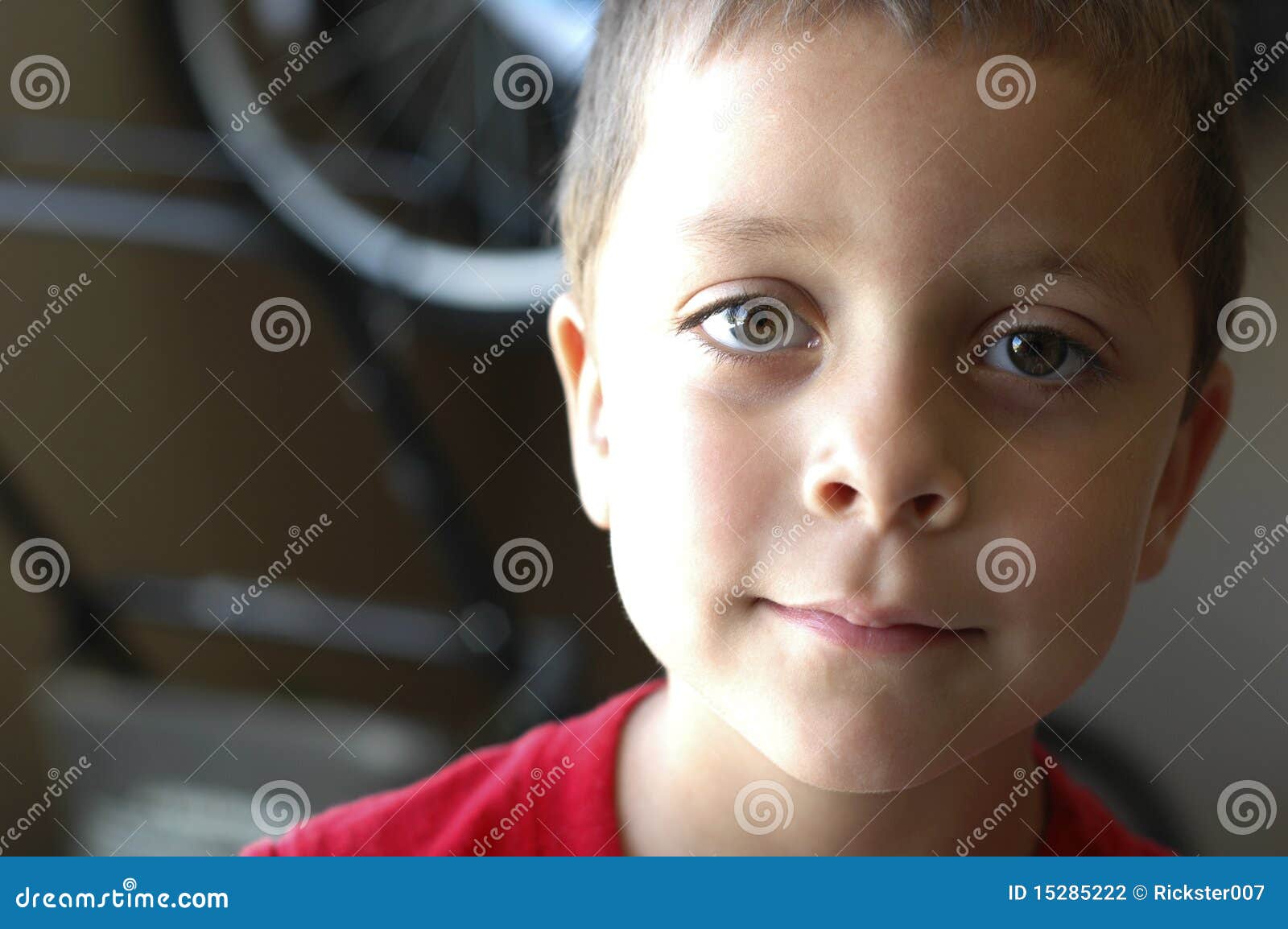 Little boy grinning stock photo. Image of care, brown - 15285222