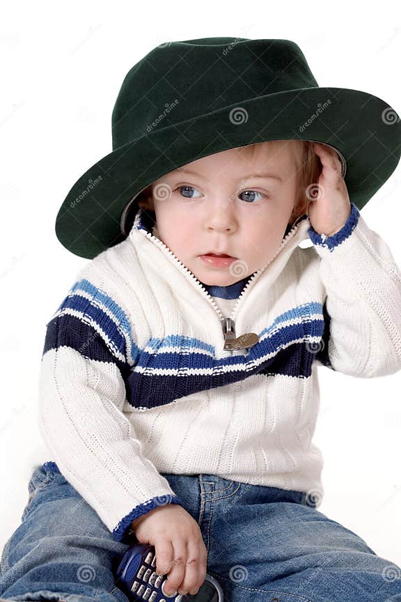 Little boy in a hat stock photo. Image of childhood, portrait - 18284046