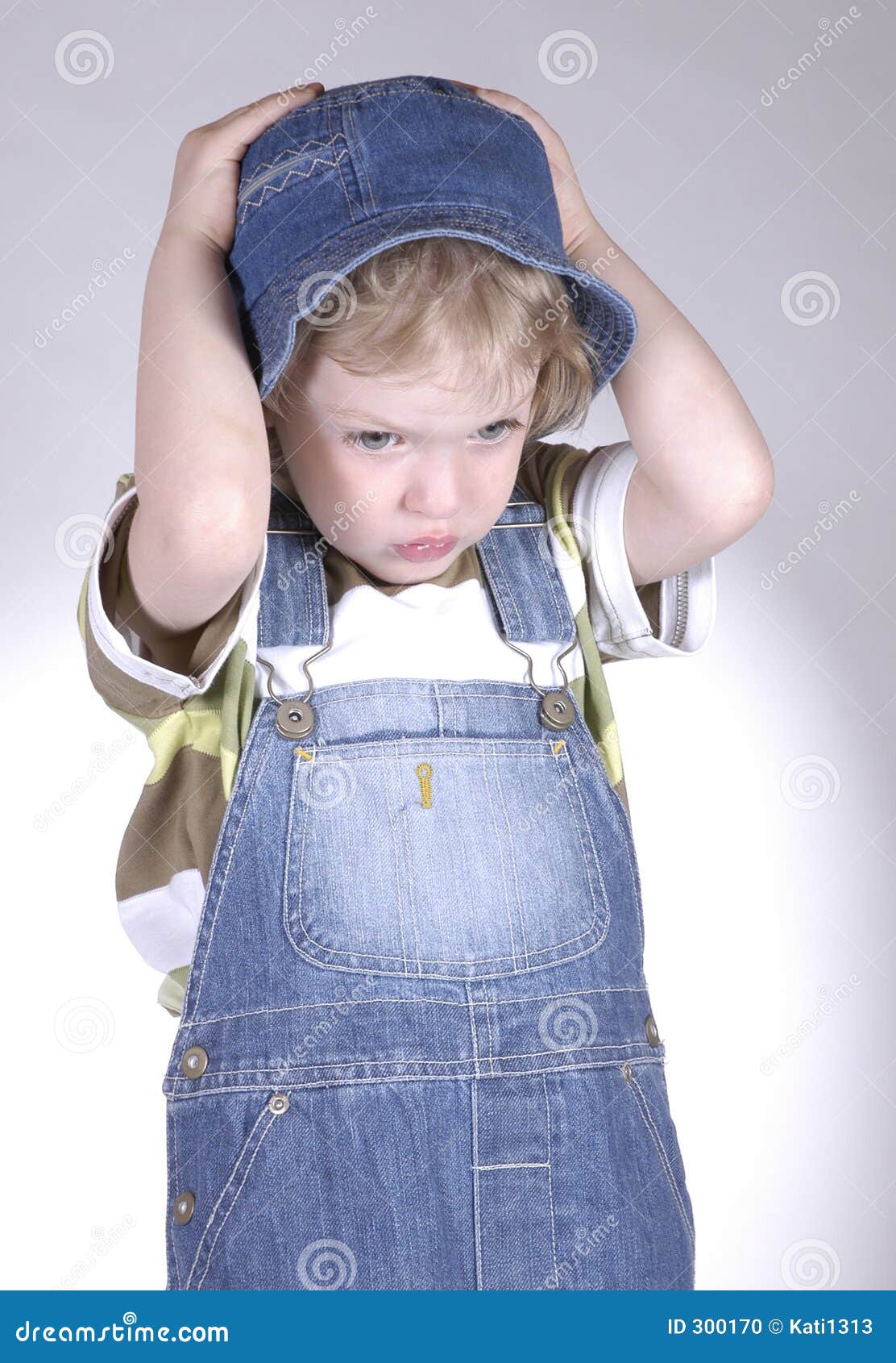 Little boy with hat stock photo. Image of casual, coolness - 300170