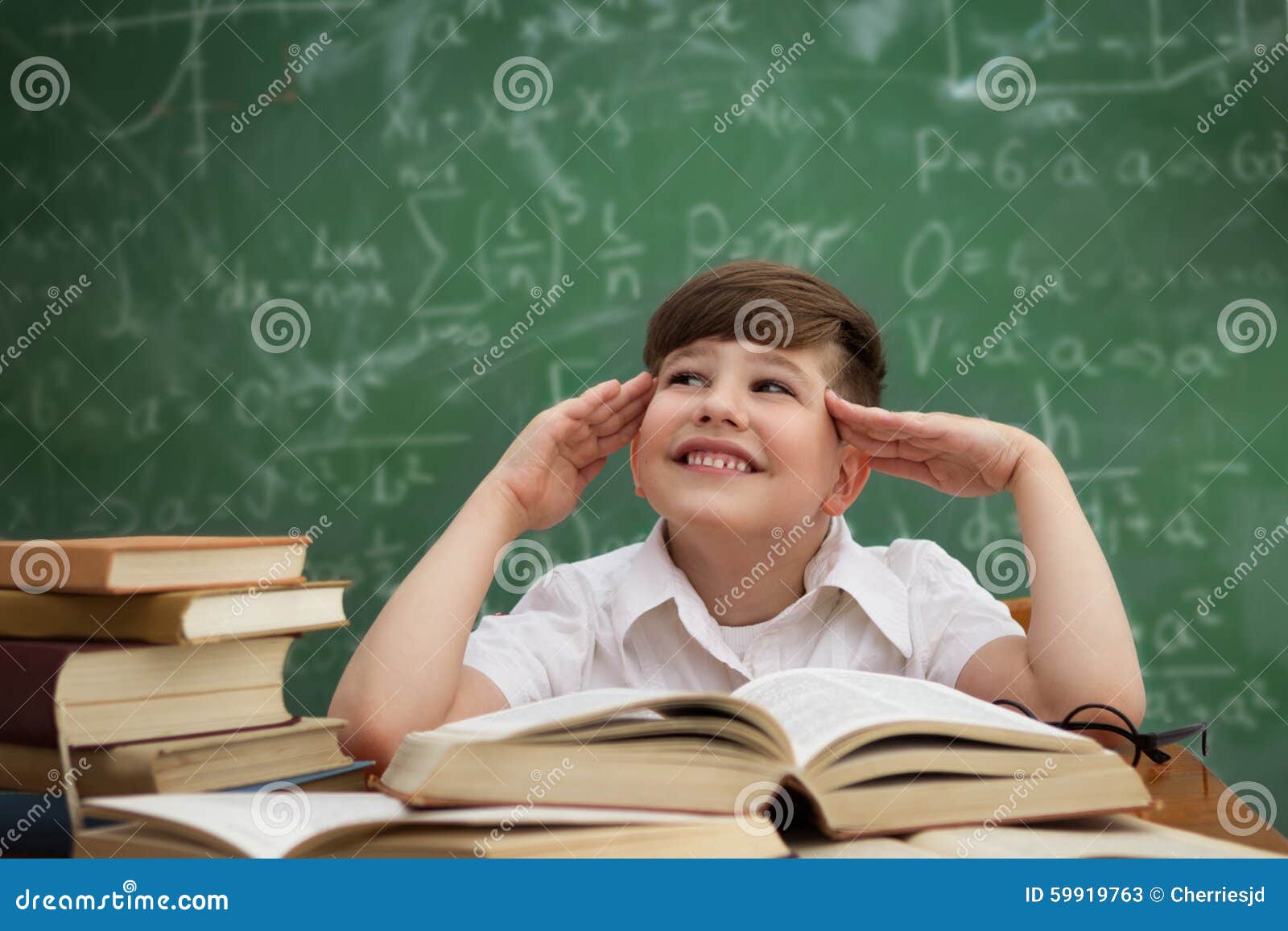 Little boy imagining stock image. Image of caucasian - 59919763