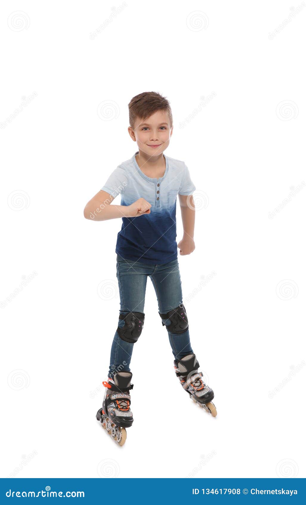Little Boy with Inline Roller Skates Stock Photo - Image of roller ...