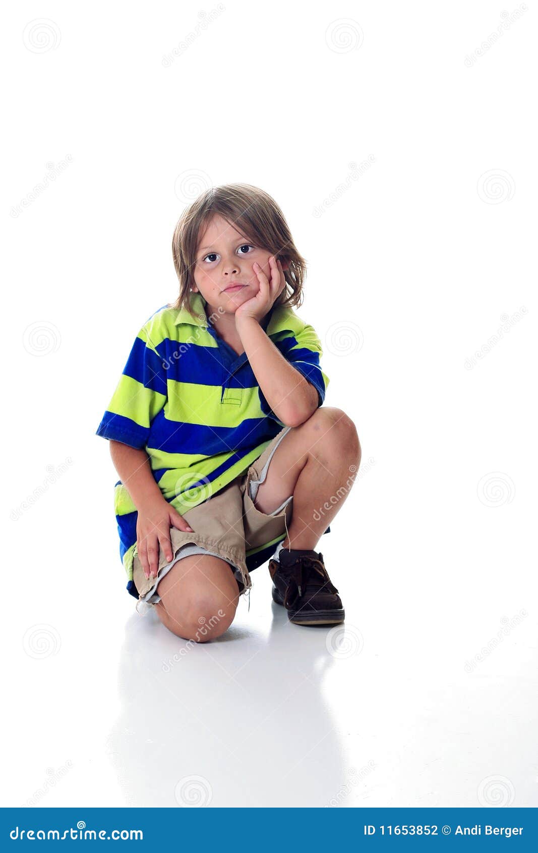 Little Boy Isolated on White Stock Photo - Image of little, expression ...