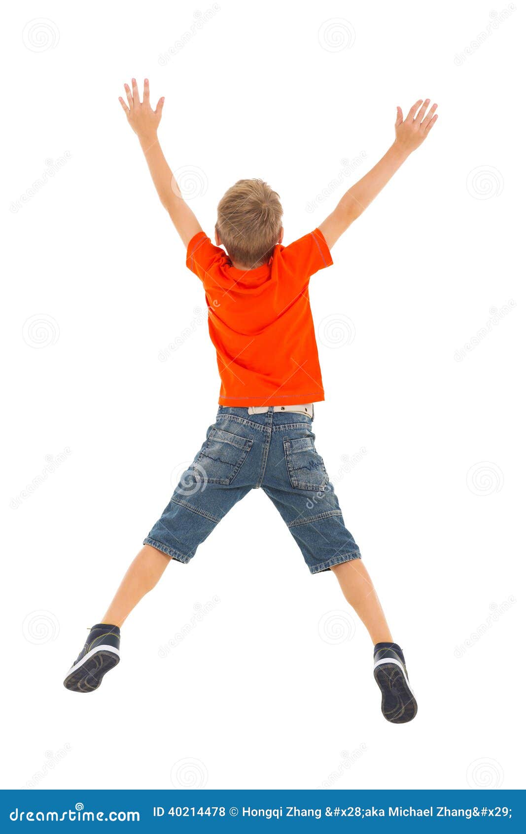 Little boy jumping stock photo. Image of body, confident - 40214478