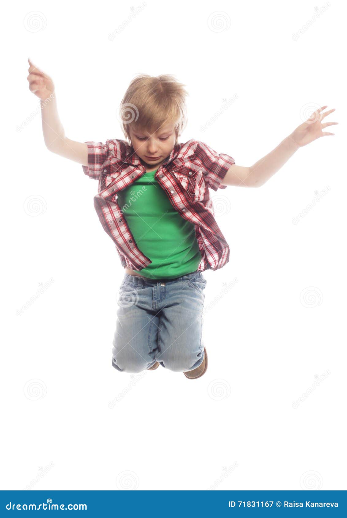 Little boy jumping stock image. Image of leap, model - 71831167