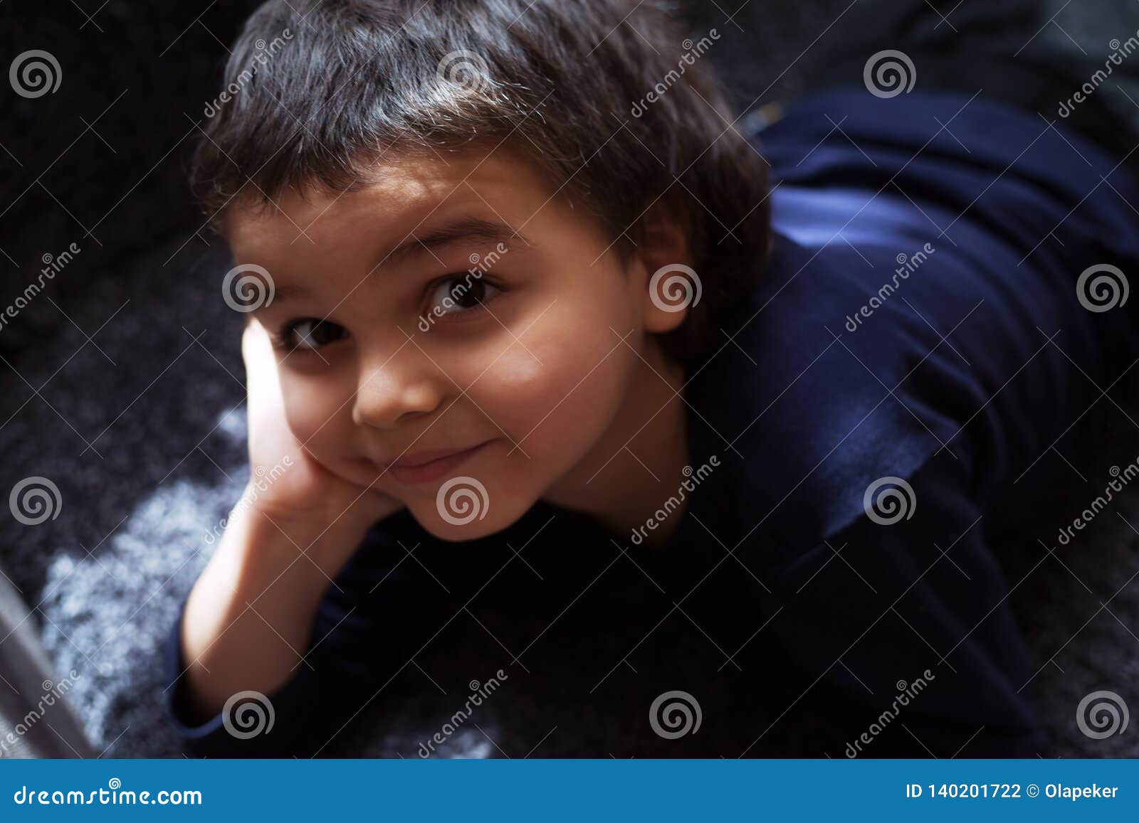 Little Boy Kid Portrait Face Child Stock Photo - Image of child ...