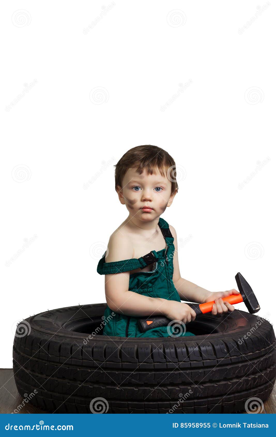 Little boy mechanic stock image. Image of service, handyman - 85958955