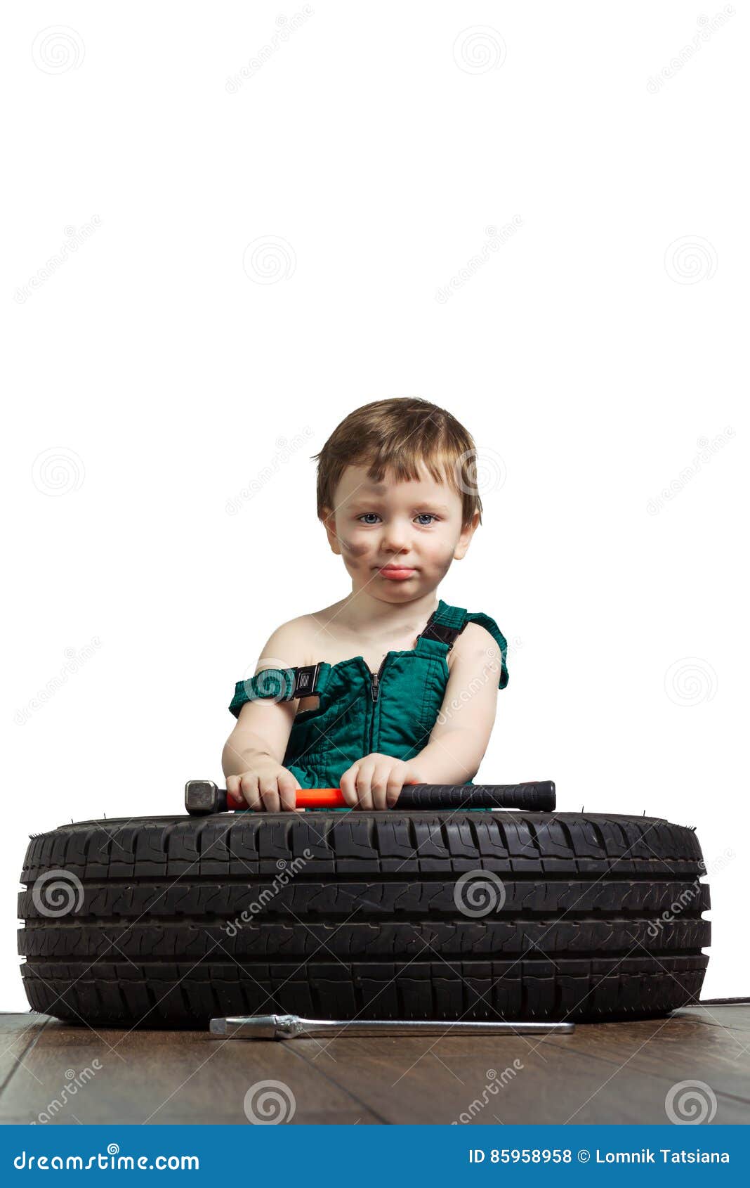 Little boy mechanic stock photo. Image of repairman, builder - 85958958