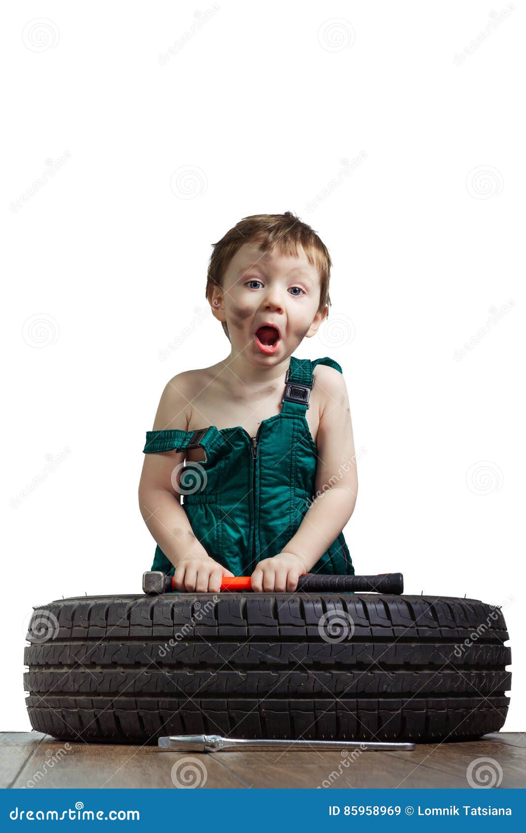 Little boy mechanic stock image. Image of smile, work - 85958969