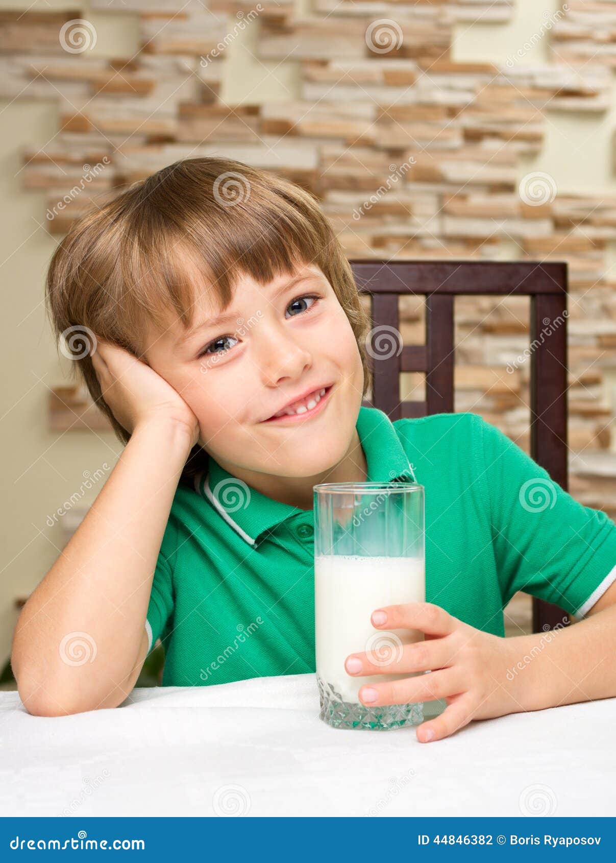 Little boy with milk stock photo. Image of elementary - 44846382