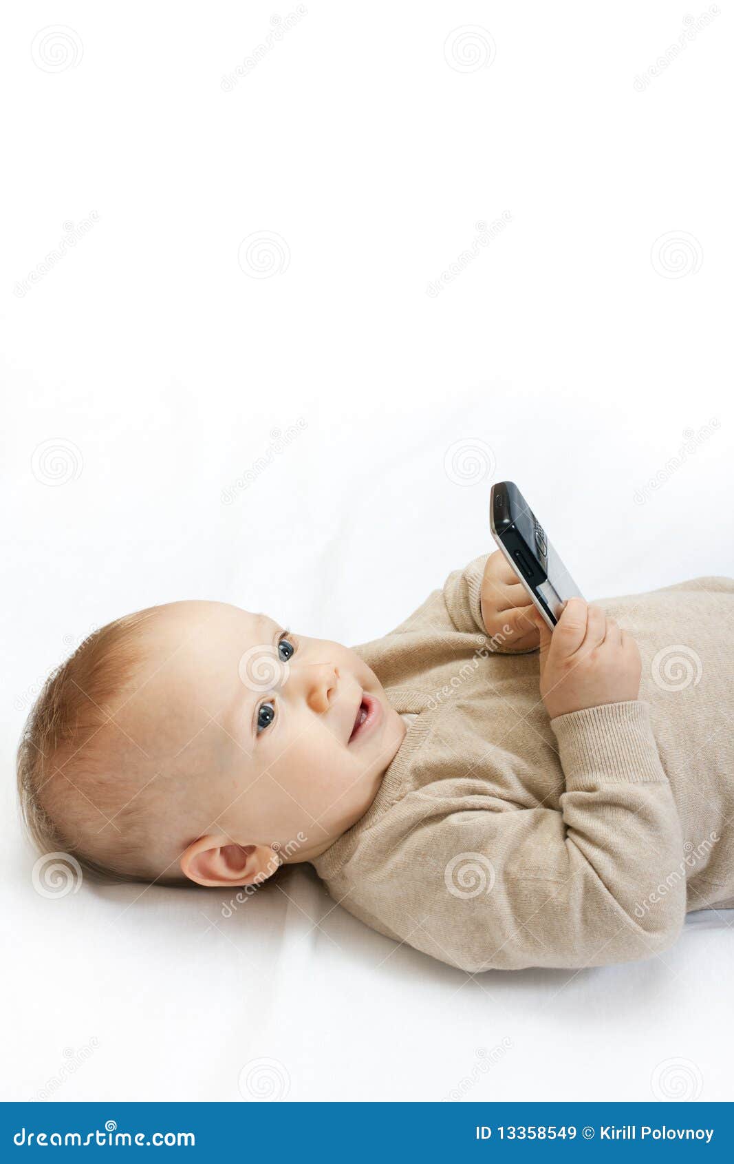 Little Boy with Mobile Phone Stock Image - Image of person, little ...