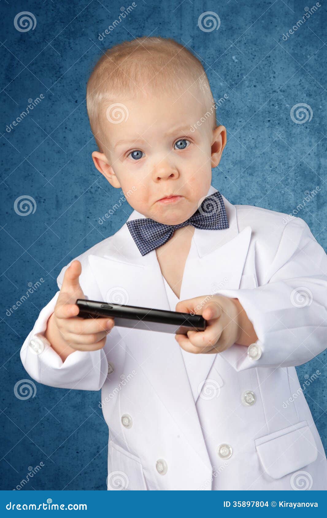 Little Boy with the Mobile Phone Stock Photo - Image of surprise, eyes ...