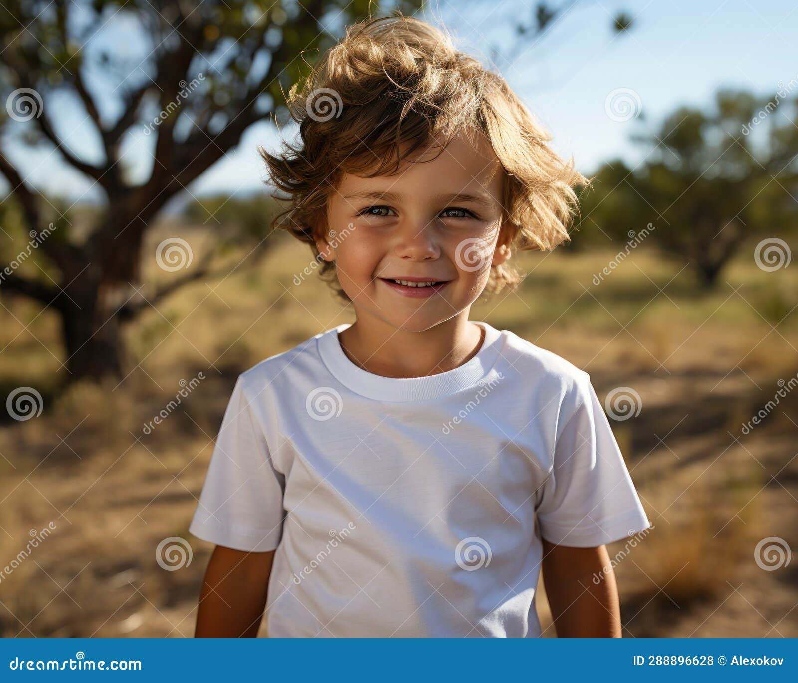 Little Boy Model Wearing Blank Empty Bella Canvas AI Generated Stock ...