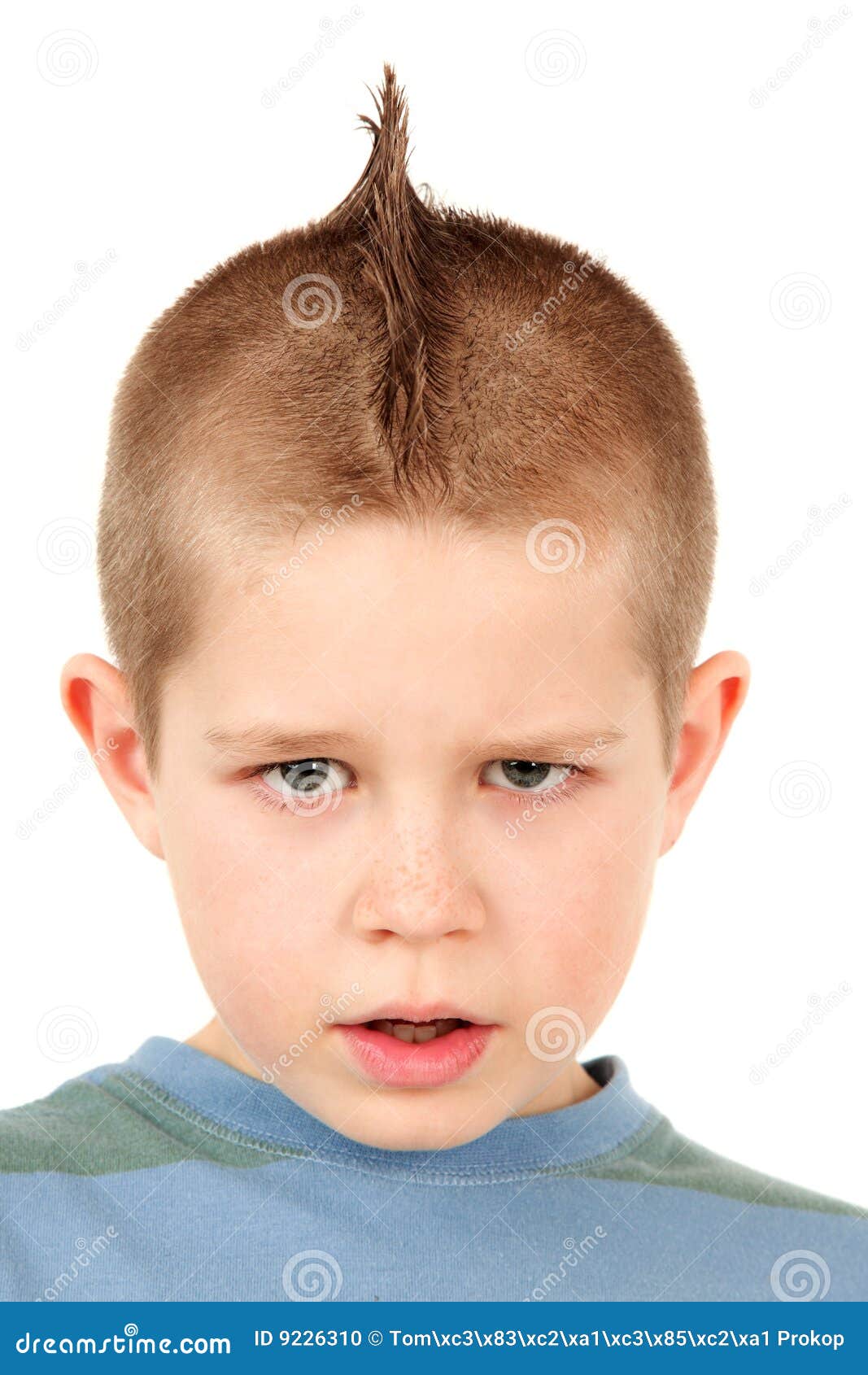 Little boy with mohawk stock photo. Image of children - 9226310