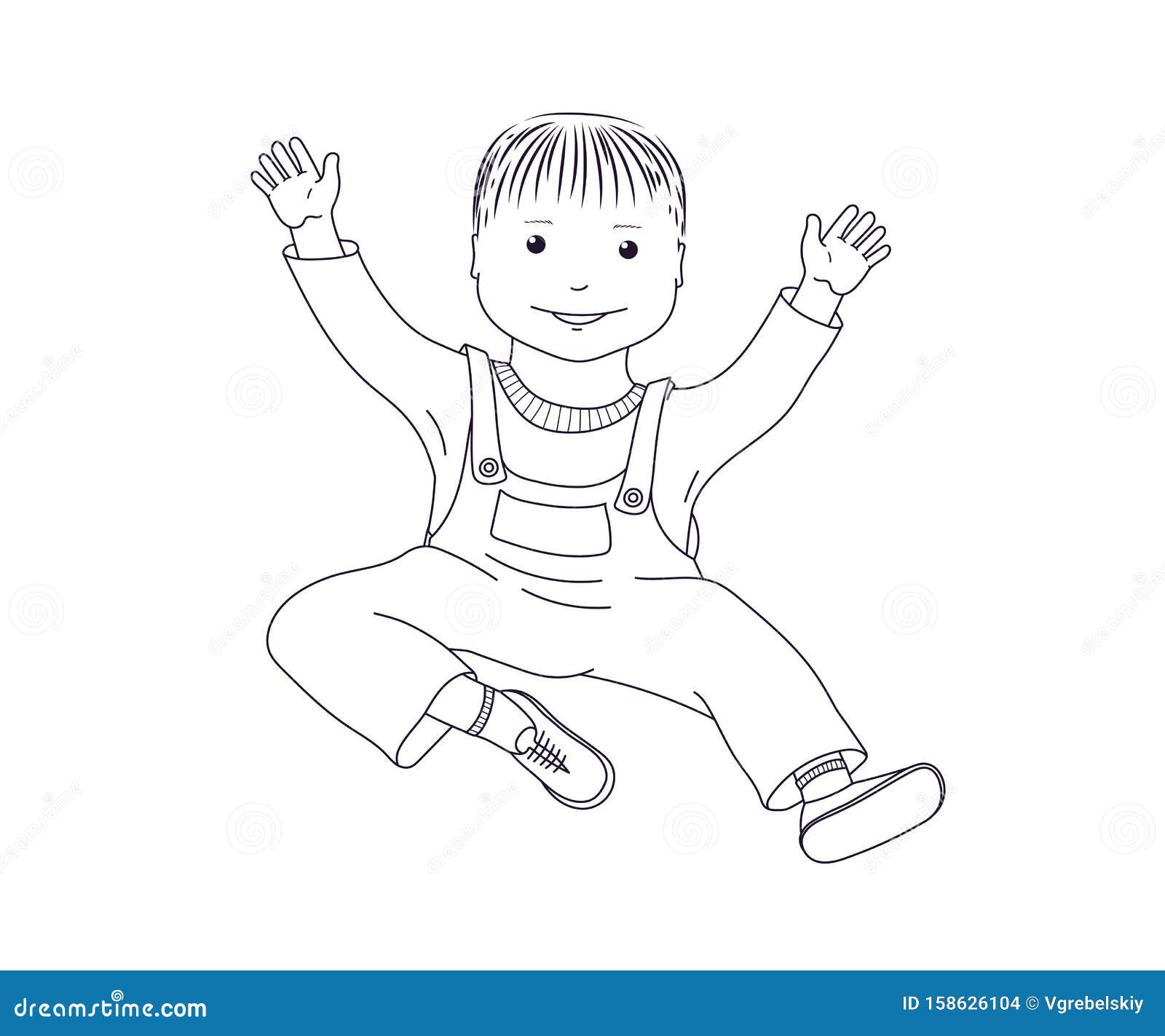 A little boy. stock vector. Illustration of education - 158626104