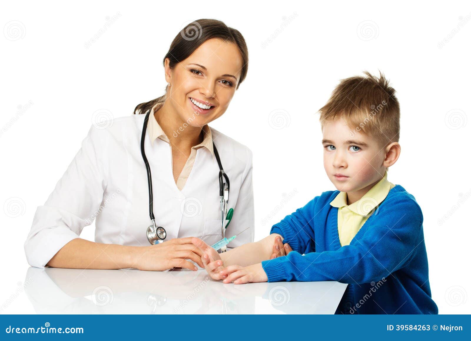 Little Boy at Paediatrician Stock Image - Image of occupation, health ...