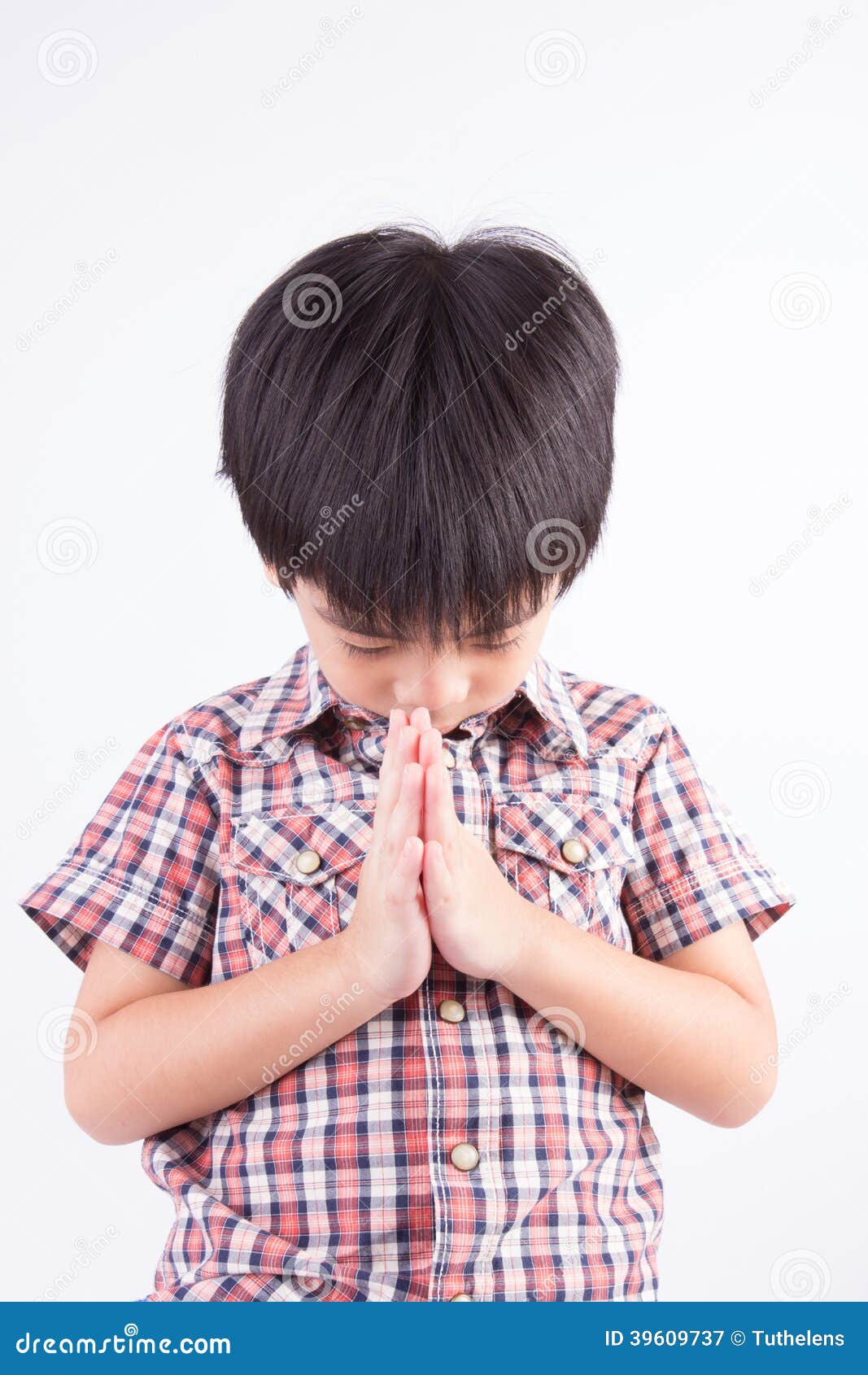 Little boy paying respect stock image. Image of hello - 39609737