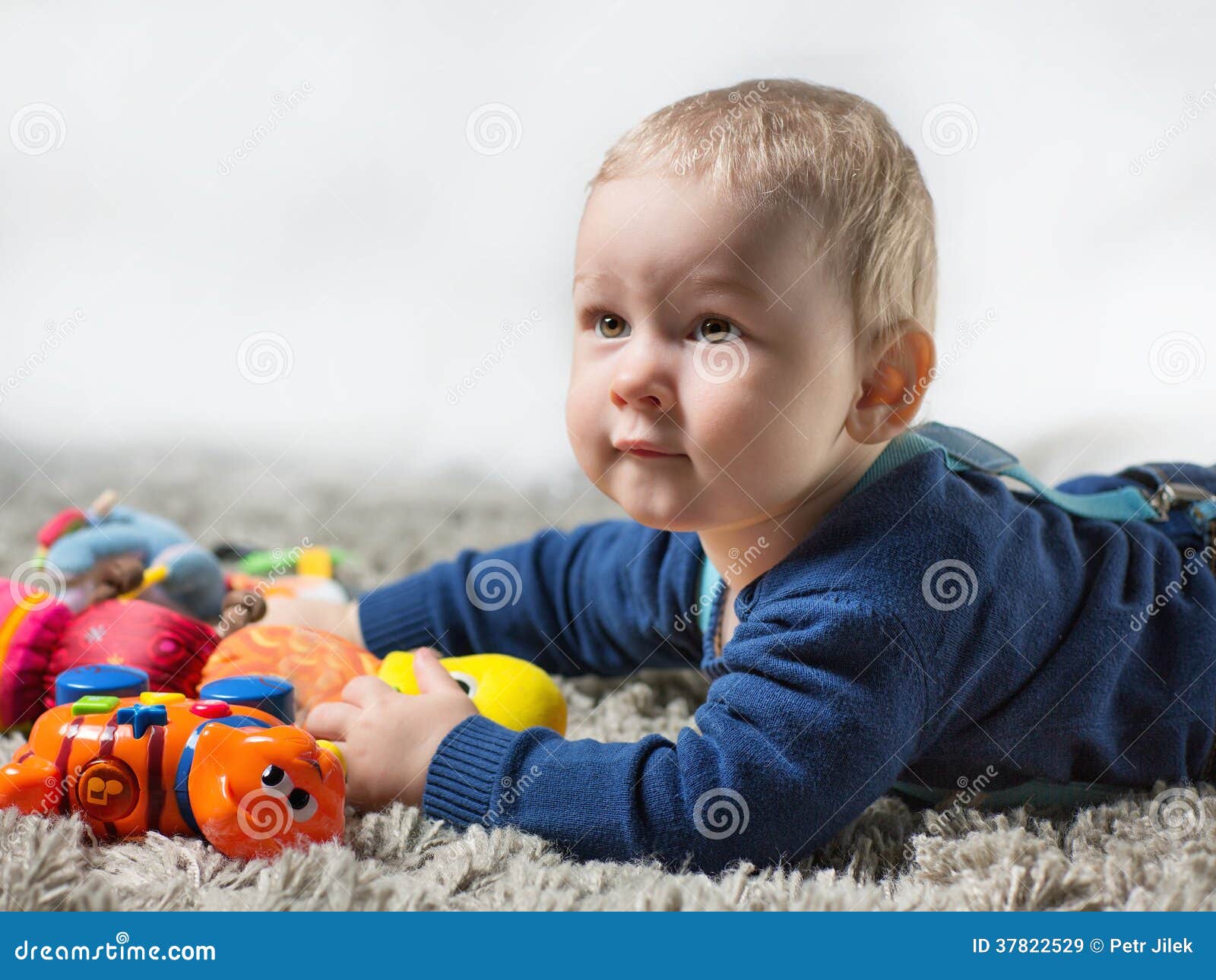 A little boy at play stock image. Image of playing, preschool - 37822529