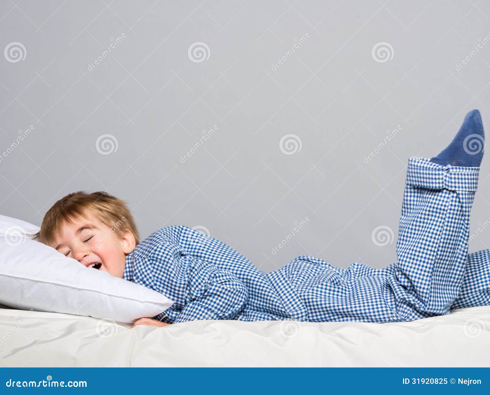 Little boy stock image. Image of adorable, lying, bedtime - 31920825