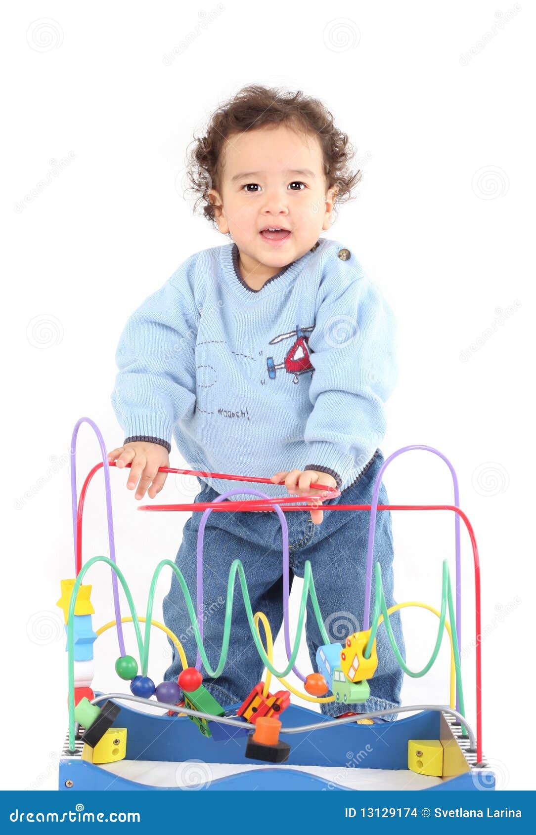 Little boy playing stock photo. Image of colorful, educationl - 13129174