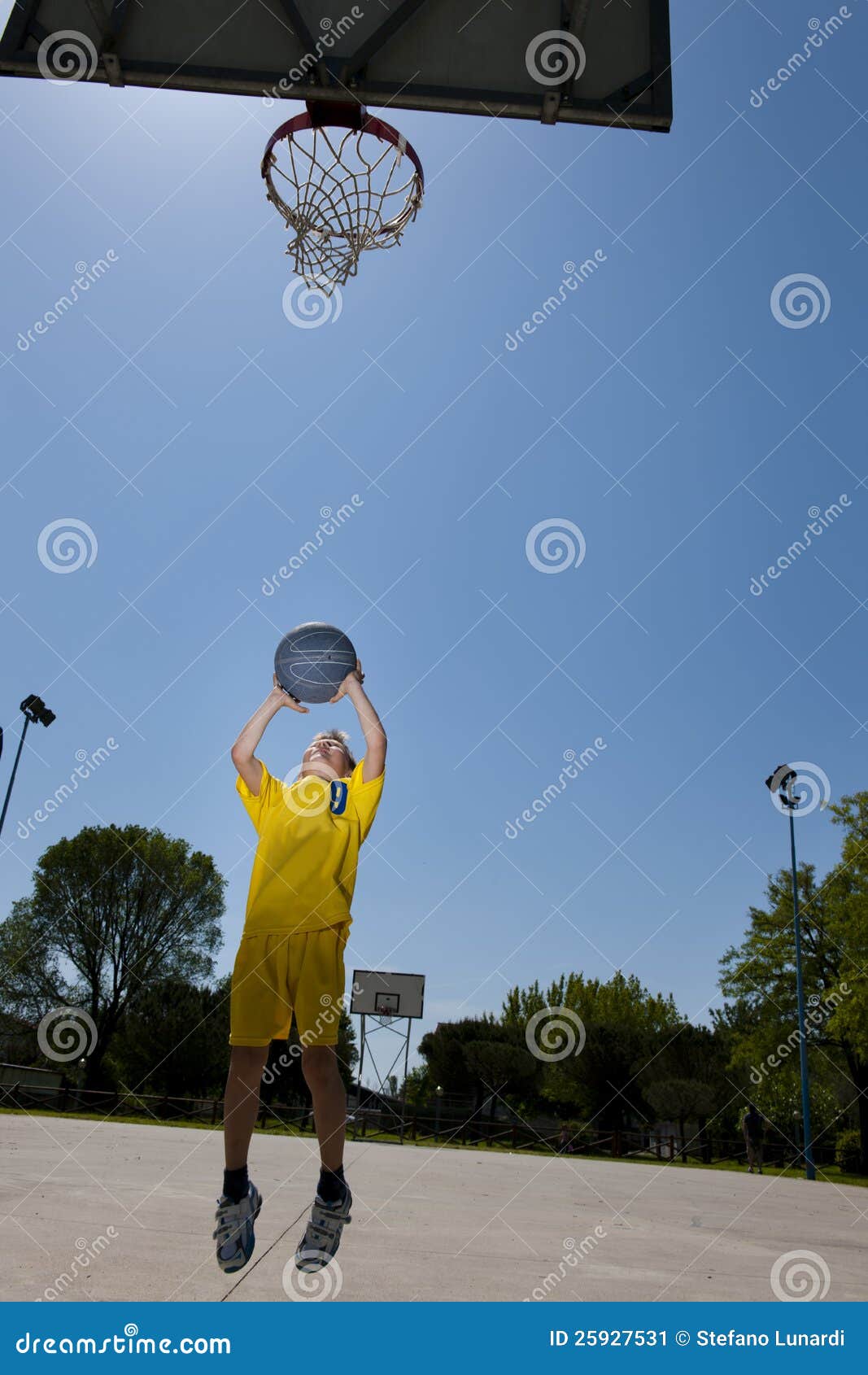 Little Boy Playing Basketball Stock Image - Image: 25927531