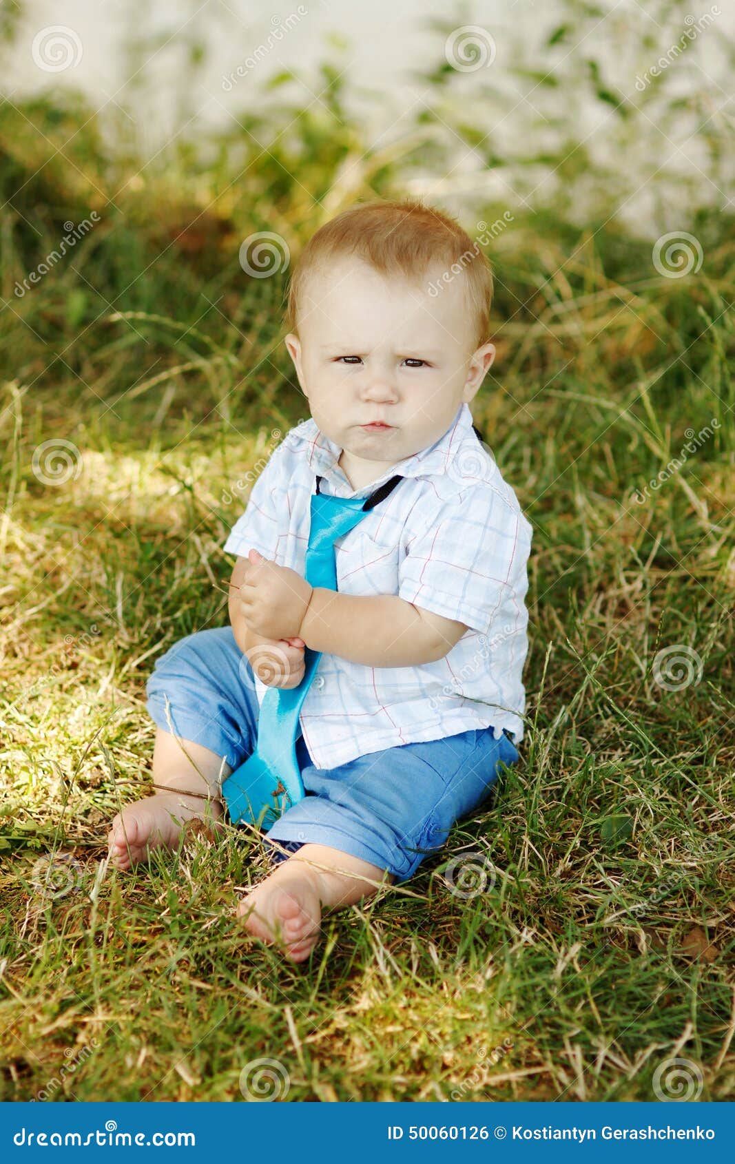 Little Boy Playing in Nature Stock Photo - Image of people, little ...