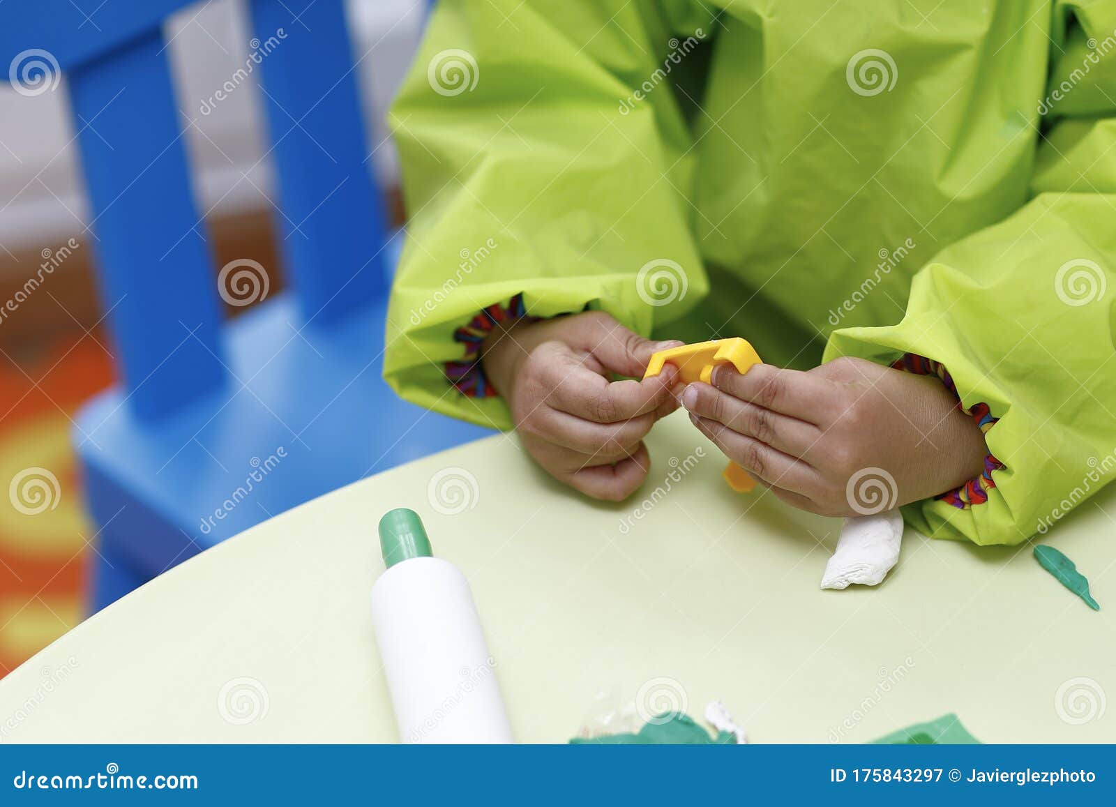 Little Boy Playing with Plasticine Stock Image - Image of whit, craft ...