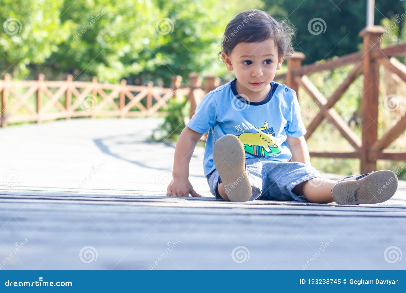 Little Boy Playing on the Playground Stock Image - Image of male ...