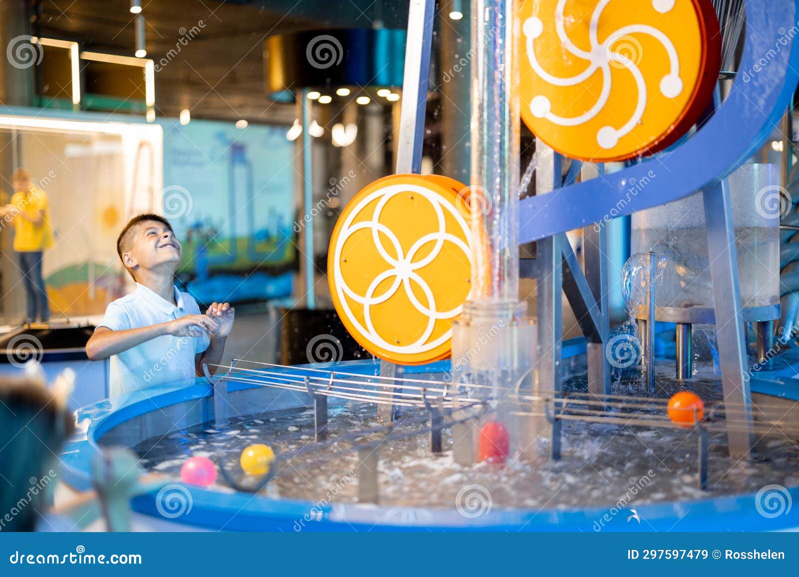 Little Boy Playing in a Science Museum Stock Image - Image of exciting ...