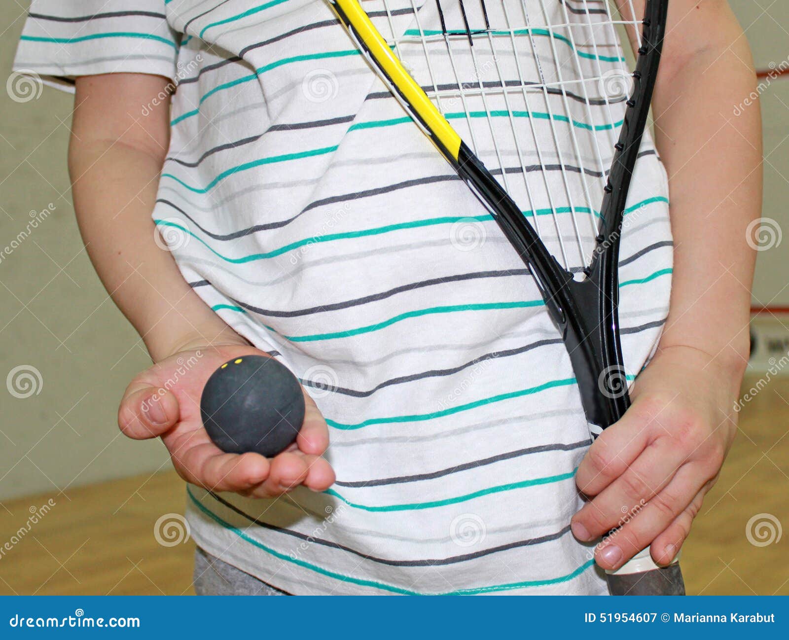 Little boy playing squash stock image. Image of stands - 51954607