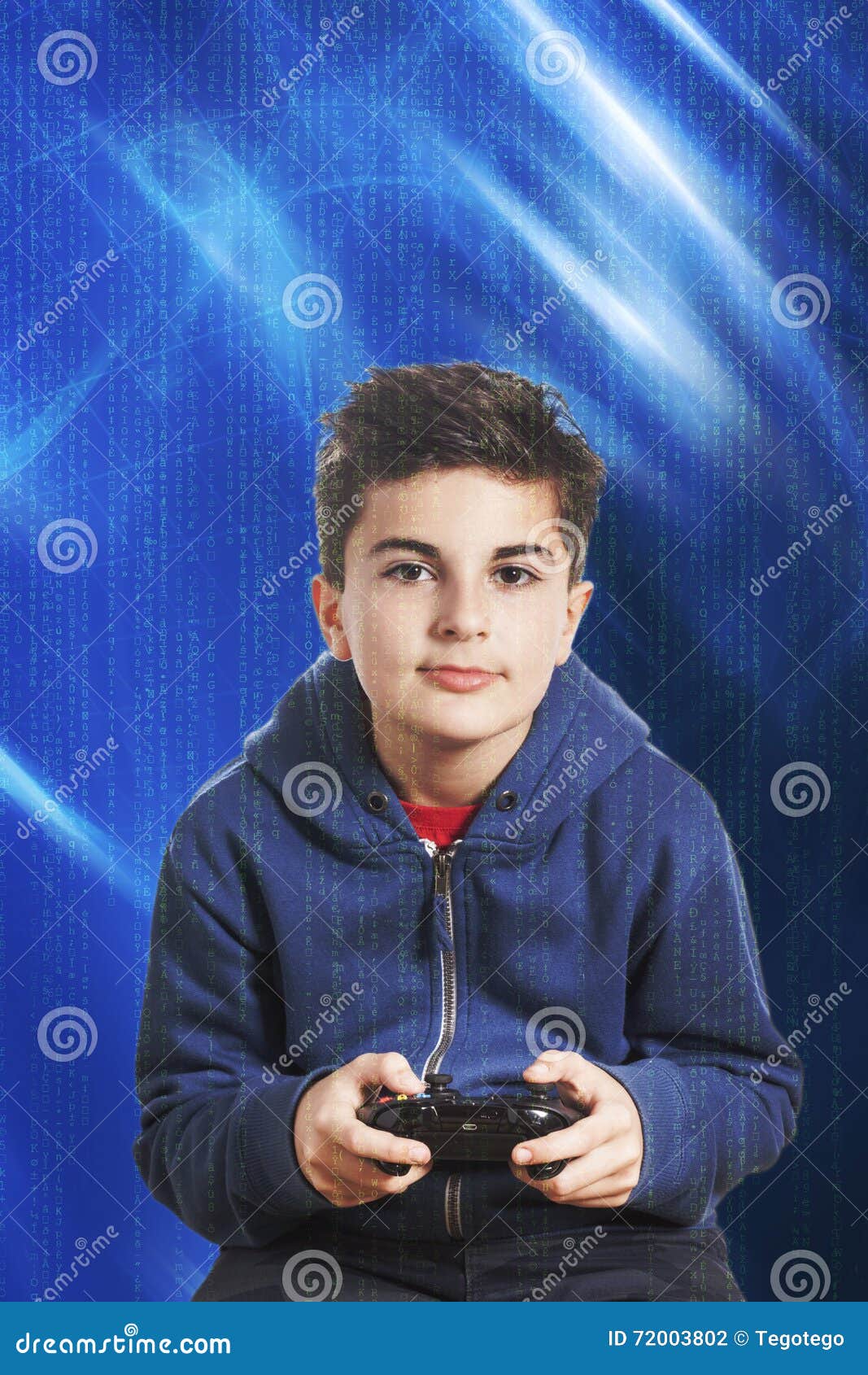 Little Boy Playing Videogame Stock Photo - Image of entertainment ...