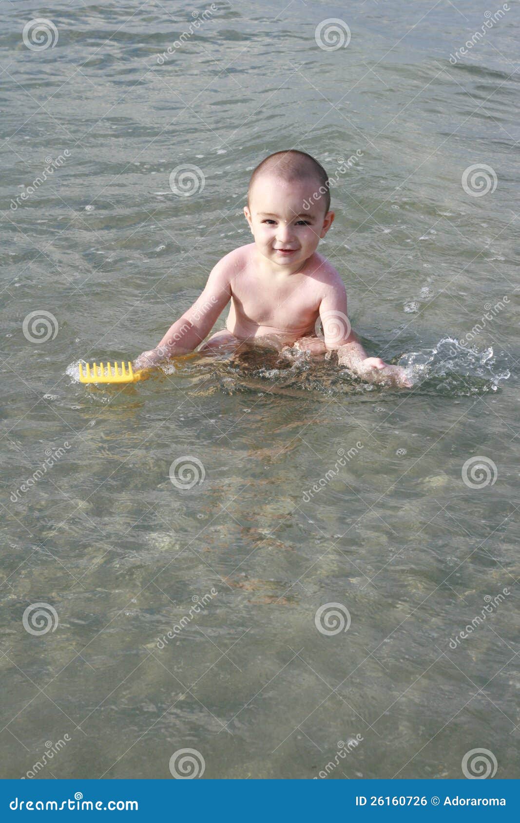 Little Boy Playing in the Water Stock Photo - Image of innocence, cute ...
