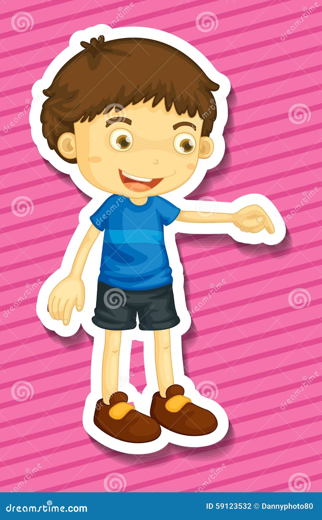 Boy Pointing Down Stock Illustrations – 92 Boy Pointing Down Stock ...