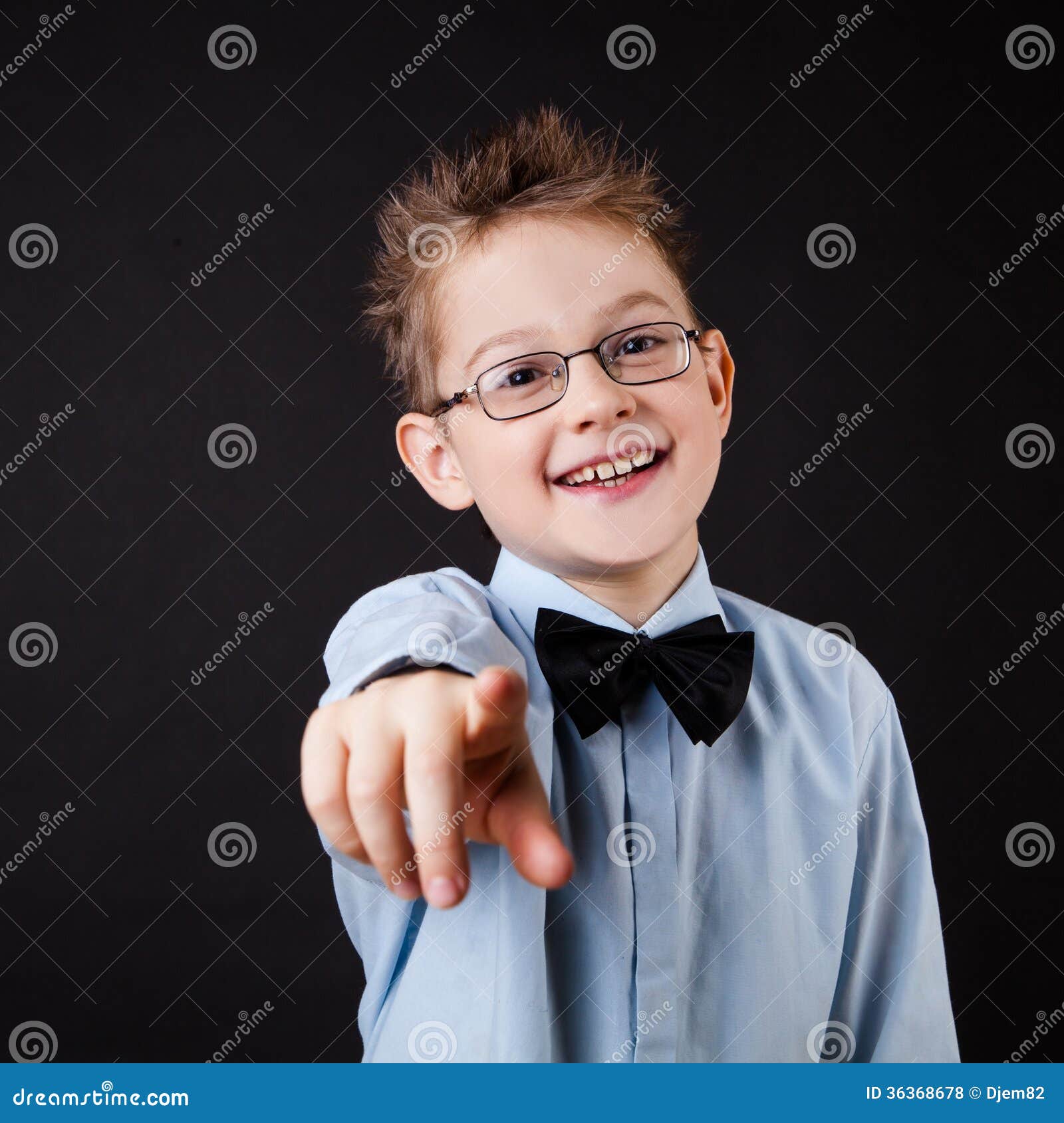 Little Boy Pointing Out with a Finger Stock Photo - Image of closeup ...