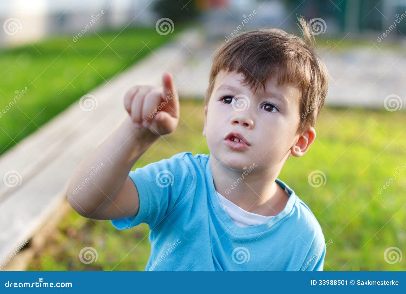 Little boy pointing stock image. Image of cute, smiling - 33988501