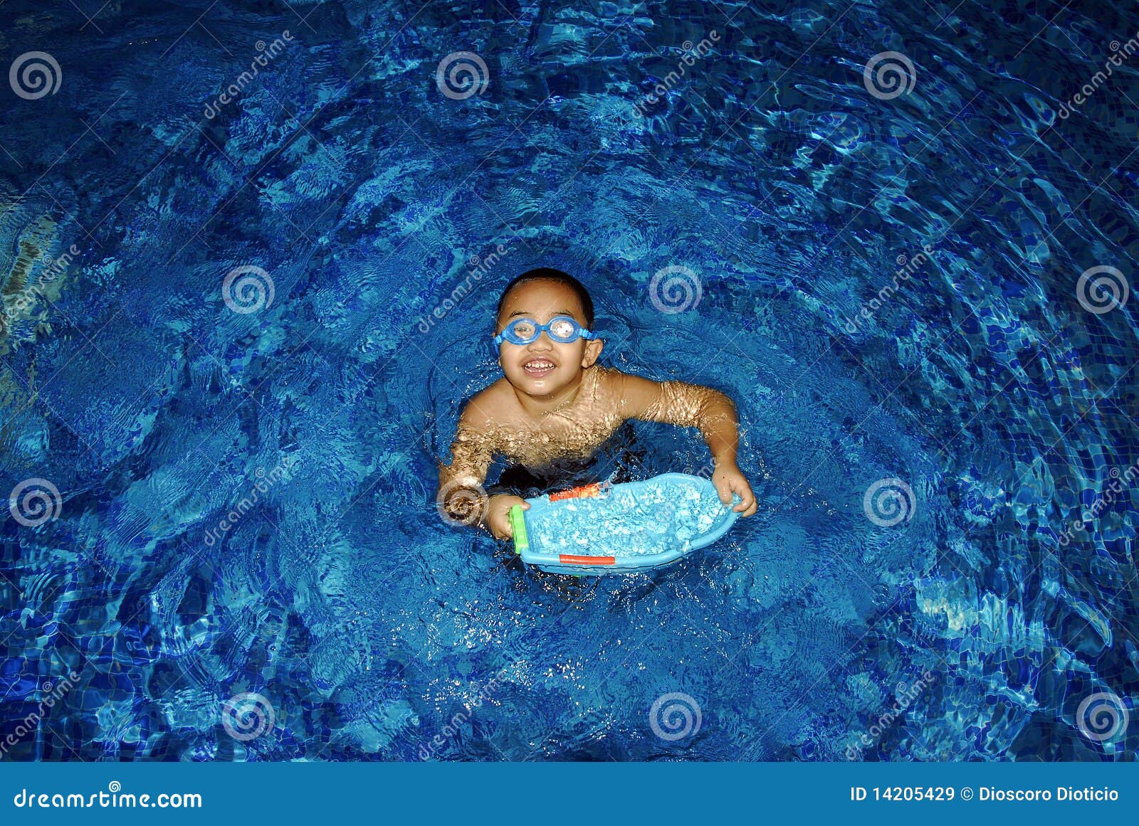 Little boy in a pool stock image. Image of little, male - 14205429