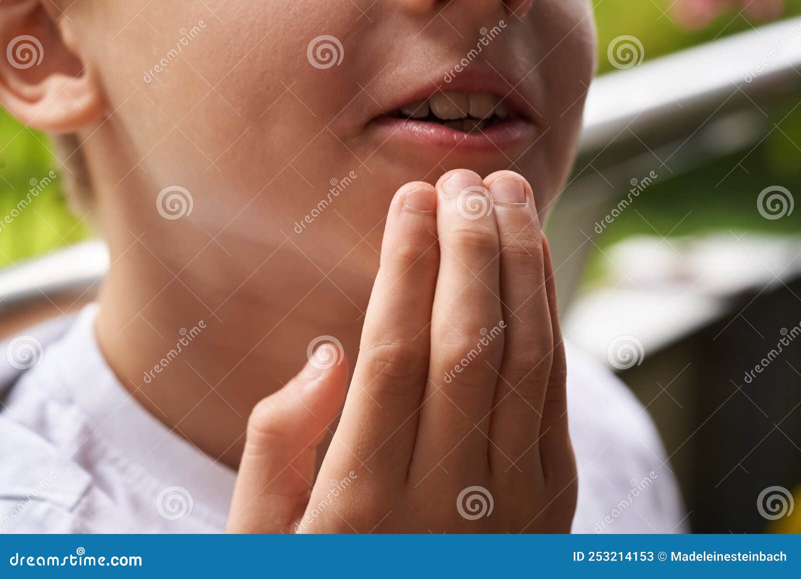 Little Boy Practicing EFT or Emotional Freedom Technique - Tapping on ...