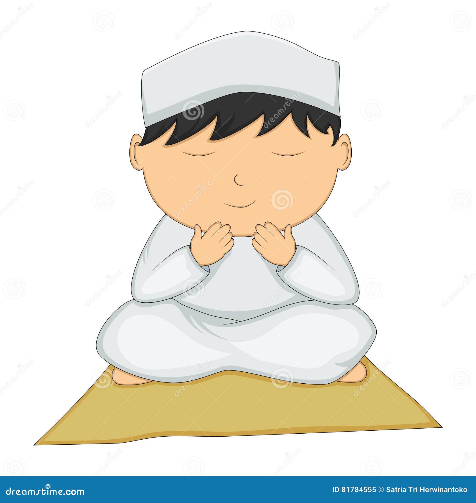 Little boy praying cartoon stock vector. Illustration of emotion - 81784555