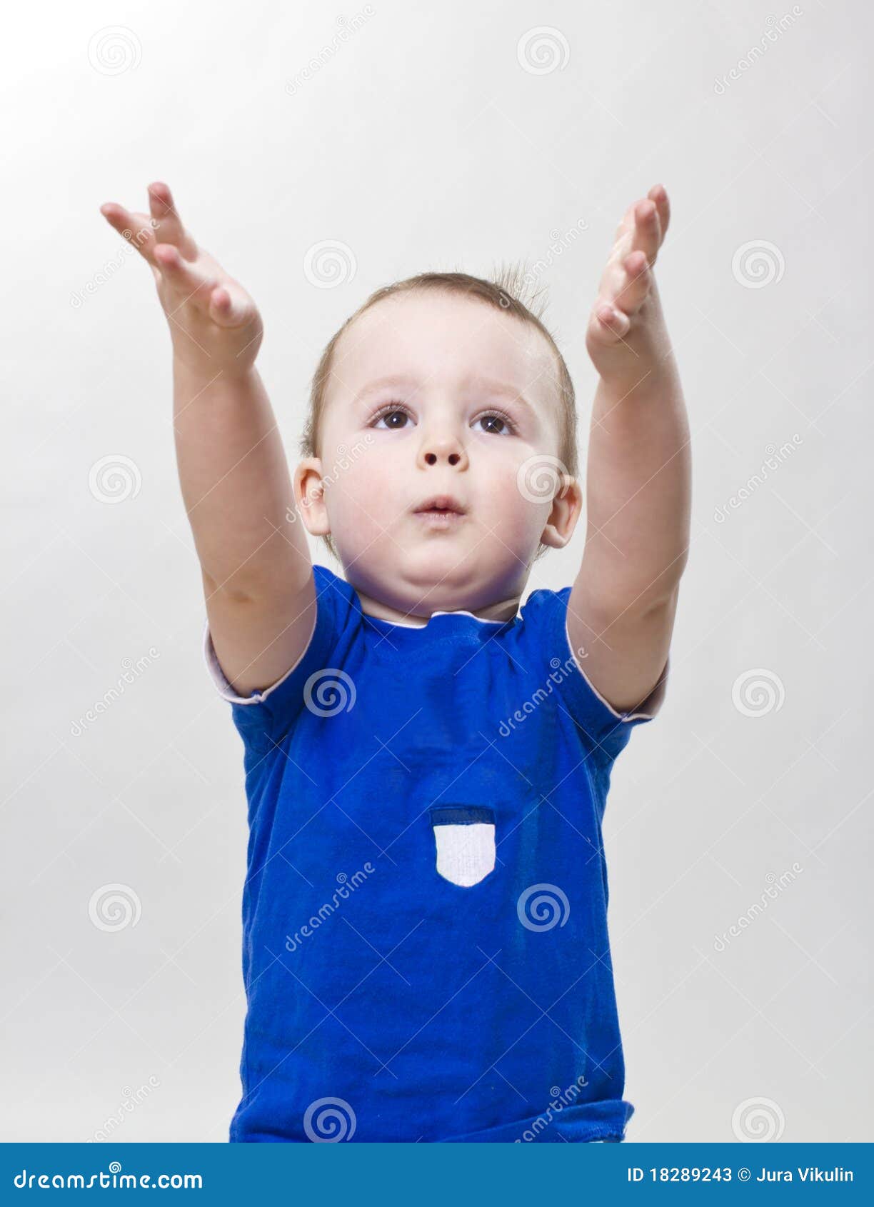 The Little Boy Pulls Hands and Asks To Take it Stock Image - Image of ...