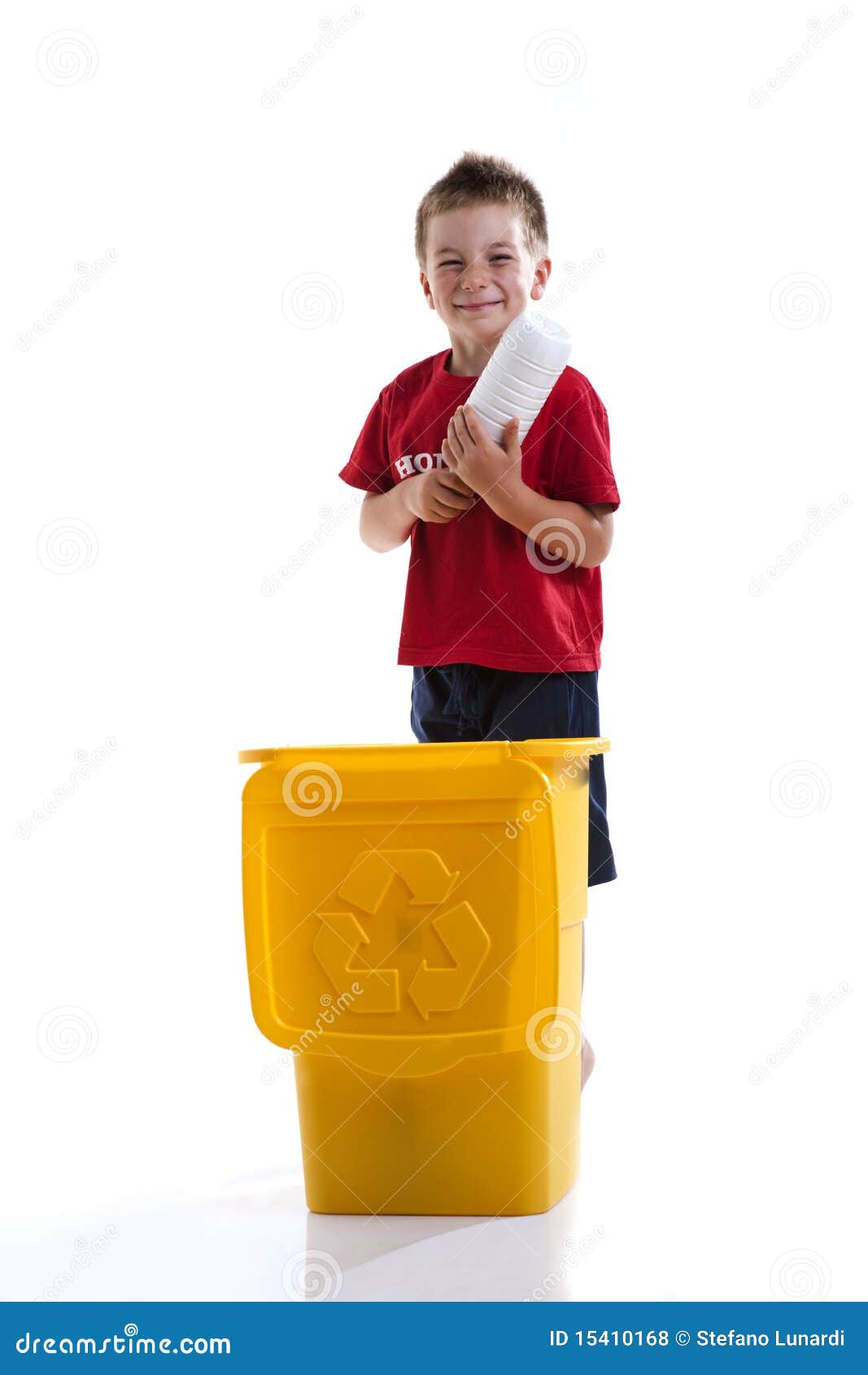 Little boy recycling stock photo. Image of camera, environmental - 15410168