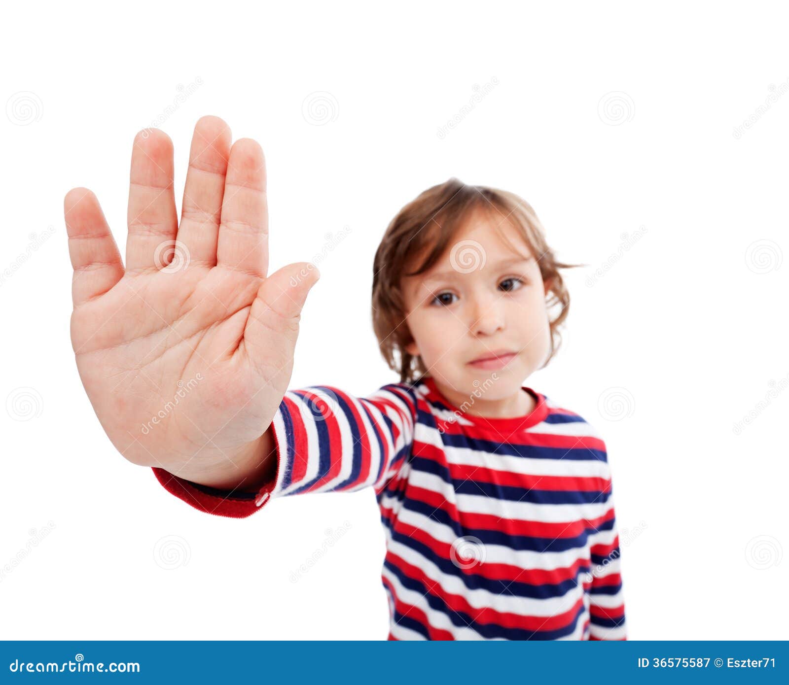 Little Boy Refusing Something Stock Image - Image: 36575587