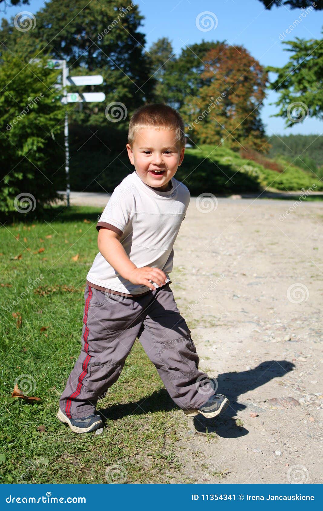 Little boy running stock image. Image of playful, friendship - 11354341