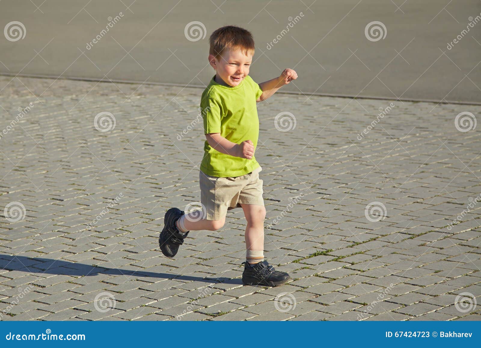 Little boy running stock image. Image of happy, jogging - 67424723